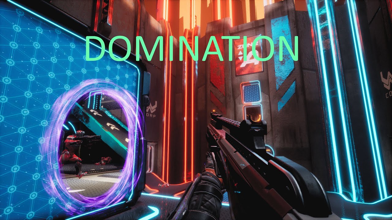 Victoire en mode domination sur Splitgate - YouTube
