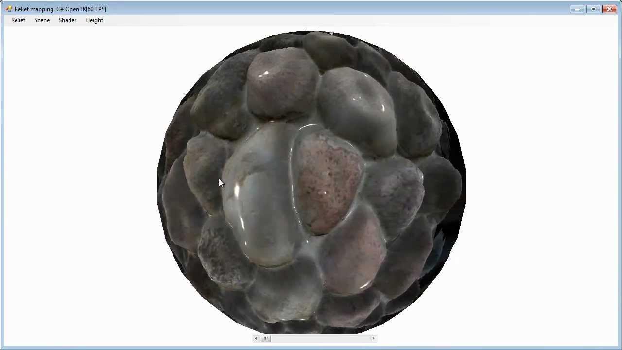 Relief Mapping technique. Windows Form C# - OpenTK - GLSL - Obj Loader - YouTube