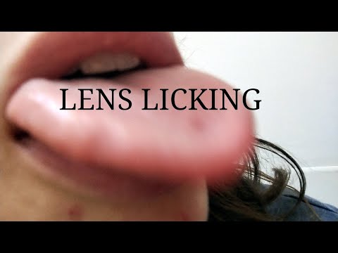 ASMR Lens licking / camera licking