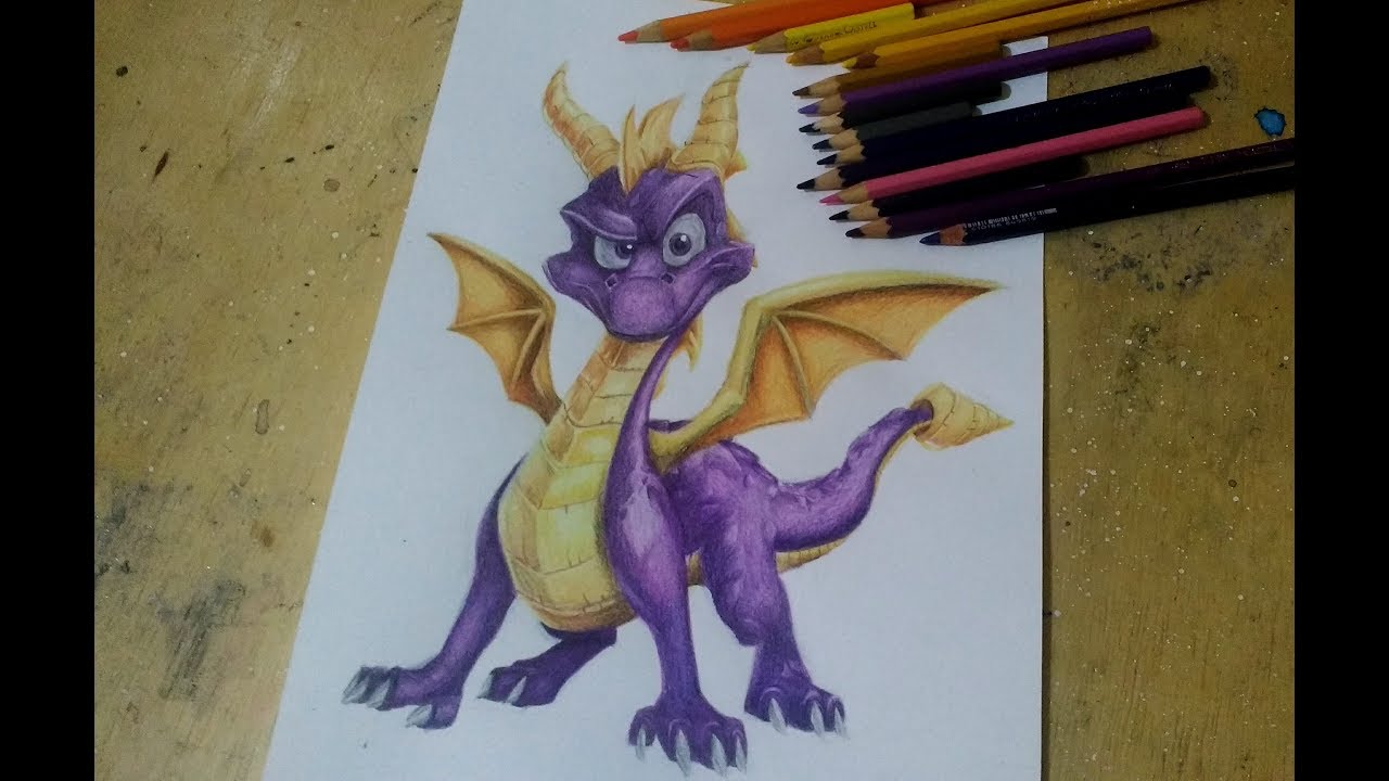 Drawing Spyro - Spyro - Reignited Trilogy - YouTube