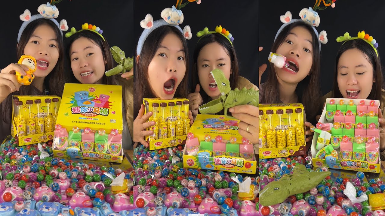 Peeling fruit candy, candy is fun and satisfying - YouTube