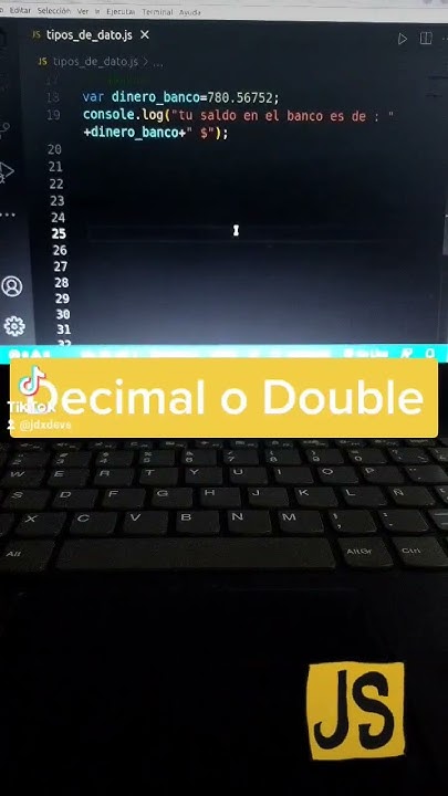 tipos de datos en Javascript - YouTube