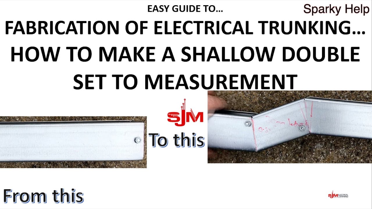 How to a Trunking Set to any measurement or Angle - YouTube