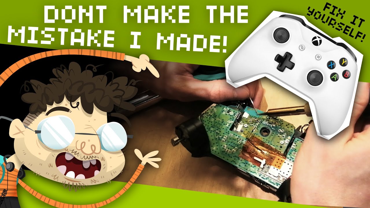 Fixing a broken bumper switch on an XBox One controller (soldering ...