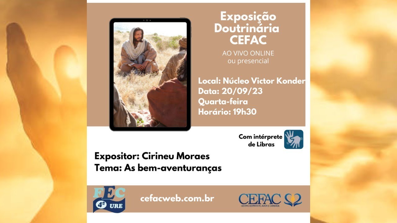 Exposição Doutrinária CEFAC: As bem-aventuranças - YouTube