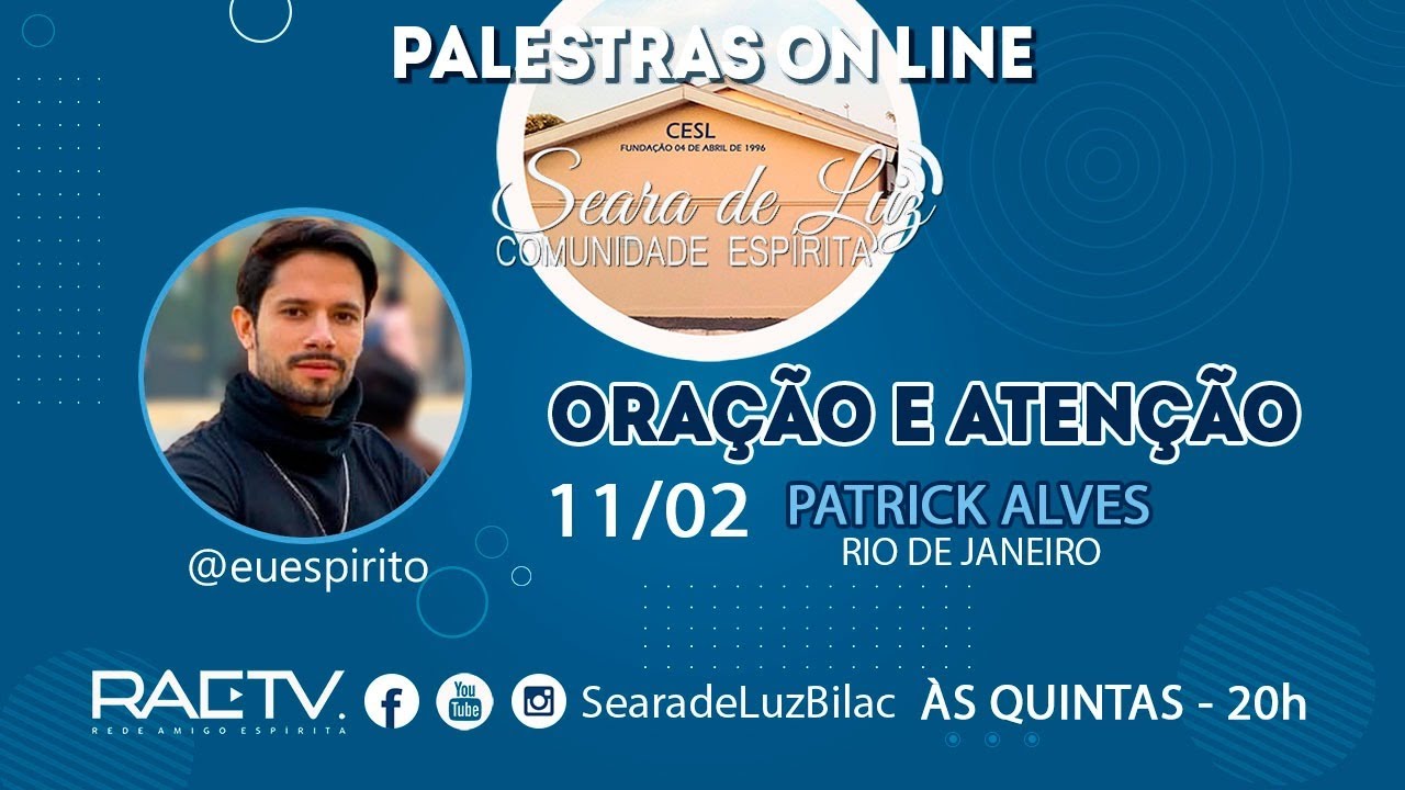 𝗢𝗥𝗔𝗖̧𝗔̃𝗢 𝗘 𝗔𝗧𝗘𝗡𝗖̧𝗔̃𝗢 - Patrick Alves - YouTube