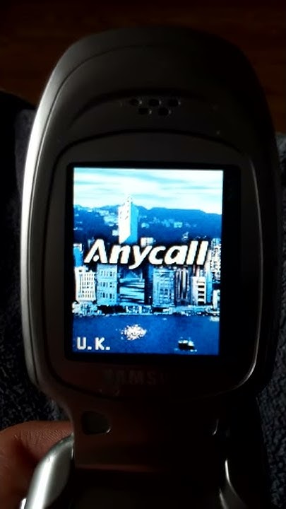 Anycall (Samsung) Startup and Shutdown (2002) - YouTube