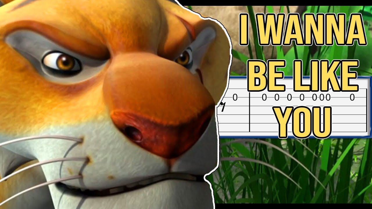 The Jungle Book - I Wanna Be Like You Guitar Tab Tutorial - YouTube