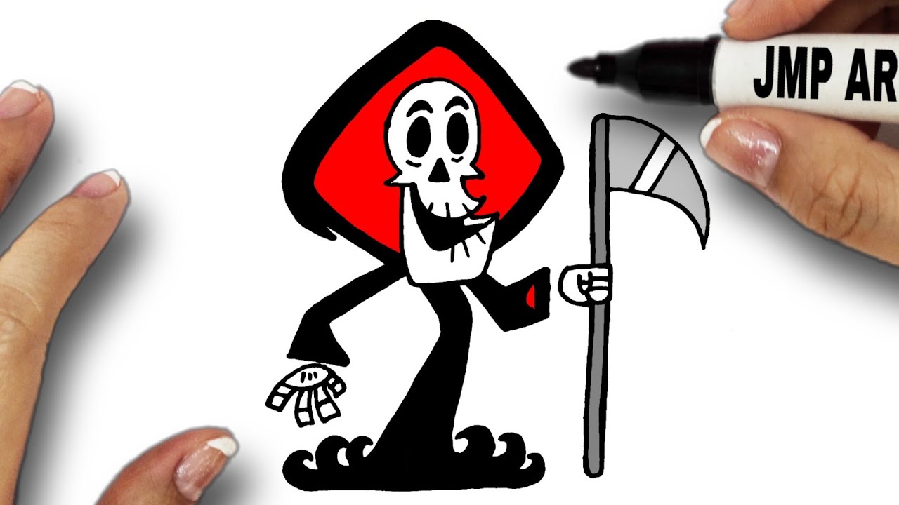 How to draw the grimreaper easy drawing#grimreaper#cartoon#drawing# ...