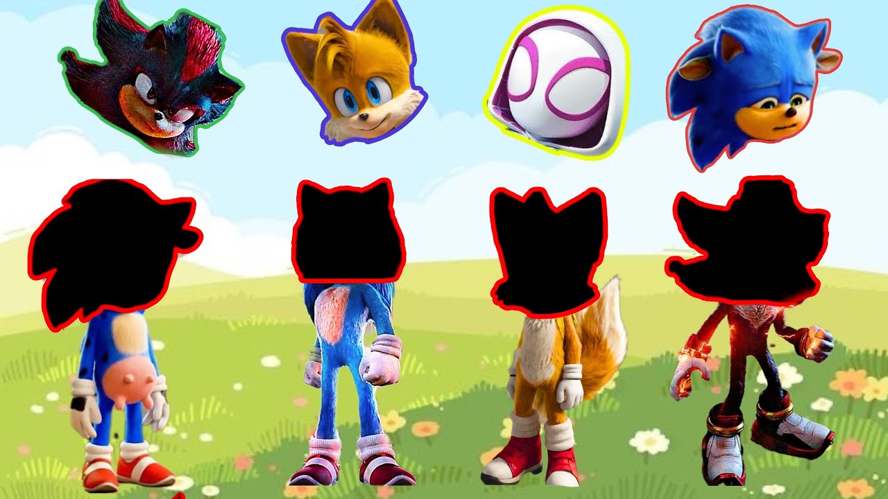 Wrong Faces 👀 Sonic ,Shadow Knuckles,Supersonic, Eggman - Dance Funny Puzzle Wrong Heads ! - YouTube