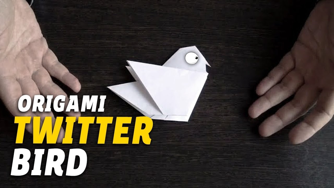 Twitter Bird // origami tutorial - YouTube