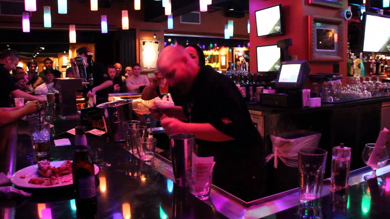 Hard Rock Cafe NYC New York City bartender drummer band - YouTube