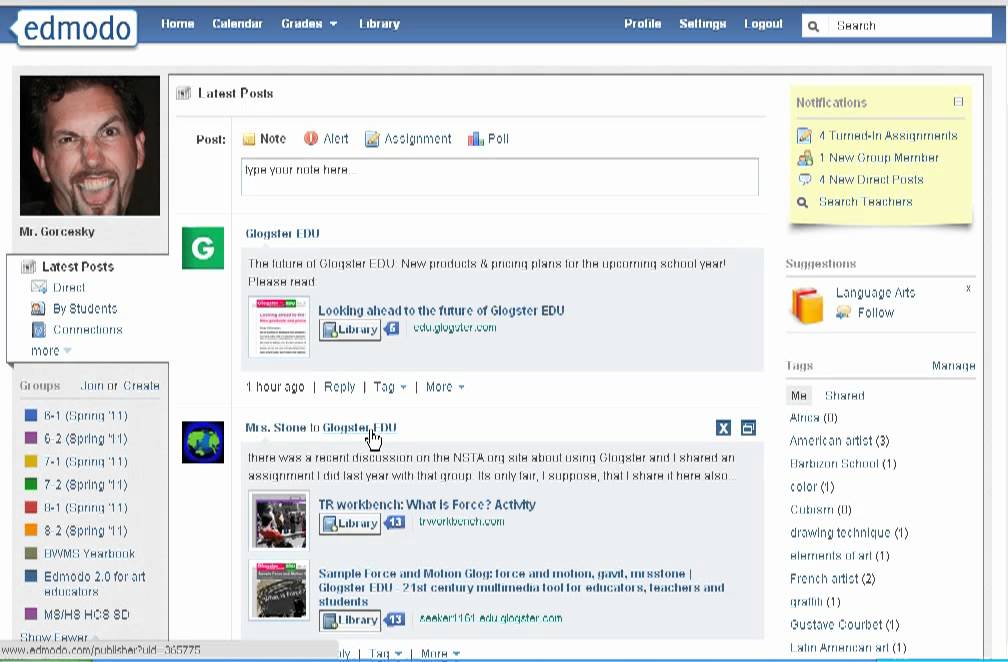 How to use Edmodo in your classroom - YouTube