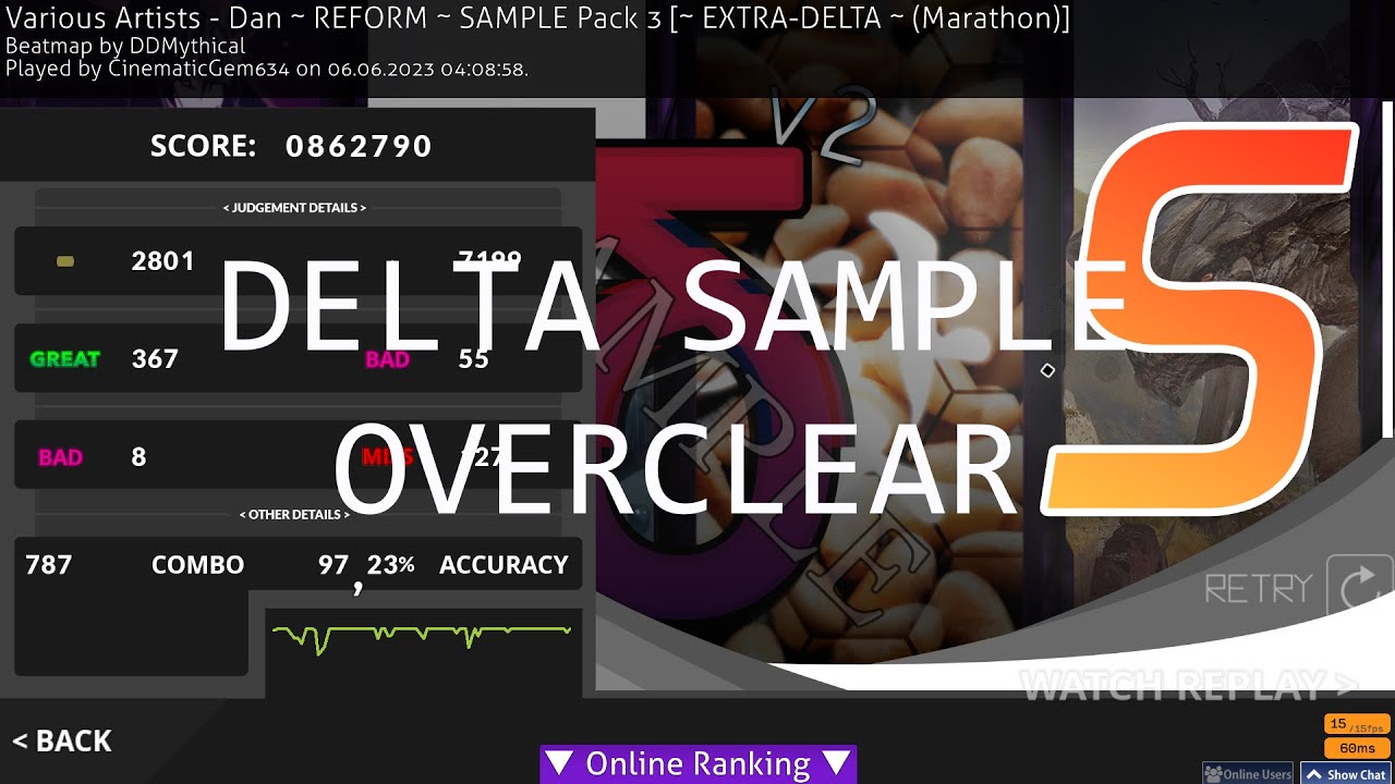 Delta Sample Reform 97.23% OVERCLEAR - YouTube