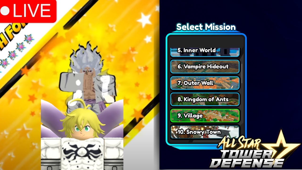 LIVE: Grinding ASTD Story Mode and trying to get 7 ★'s | All Star Tower ...