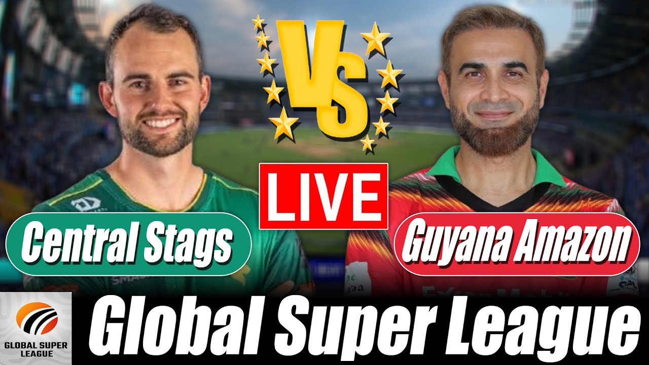 Global Super League Score | Central Stags vs Guyana Amazon Warriors 4th ...