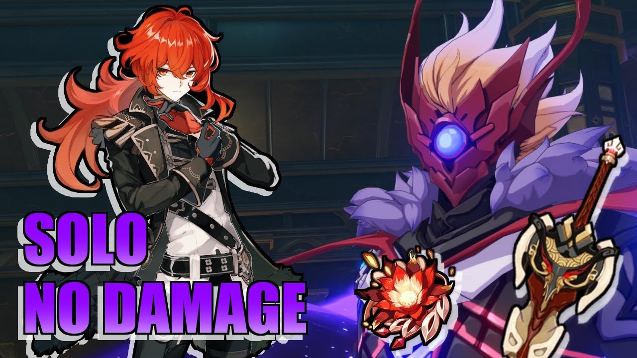 C1 Diluc Solo vs Childe (NO DAMAGE) - YouTube