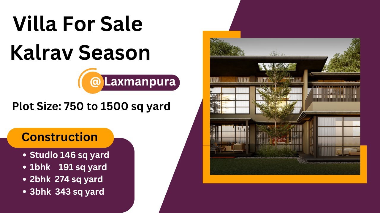 Villa For Sale kalrav Season In laxmanpura Ahmedabad - YouTube
