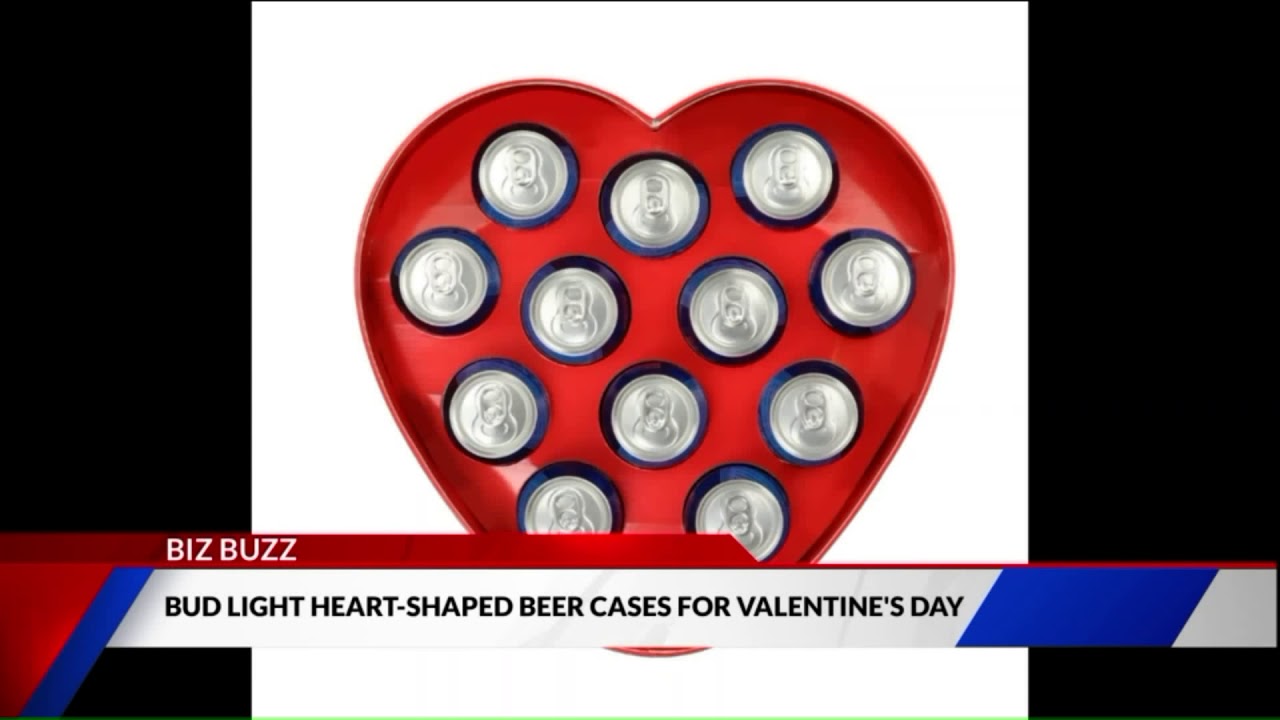 Bud Light Valentine`s Gifts heart shaped boxes of beer ... - YouTube