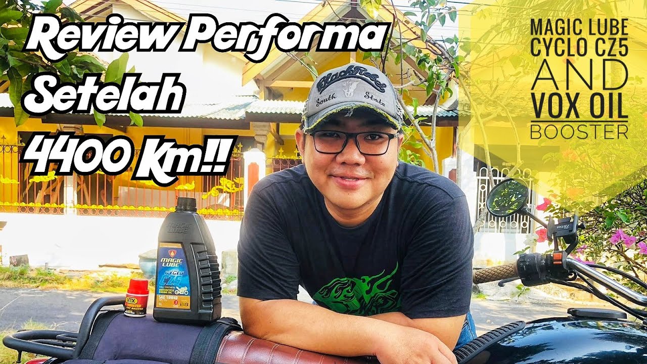 REVIEW PERFORMA OLIE MAGIC LUBE CYCLO CZ5 + VOX OIL BOOSTER SETELAH DIPAKAI 4400 KM! - YouTube