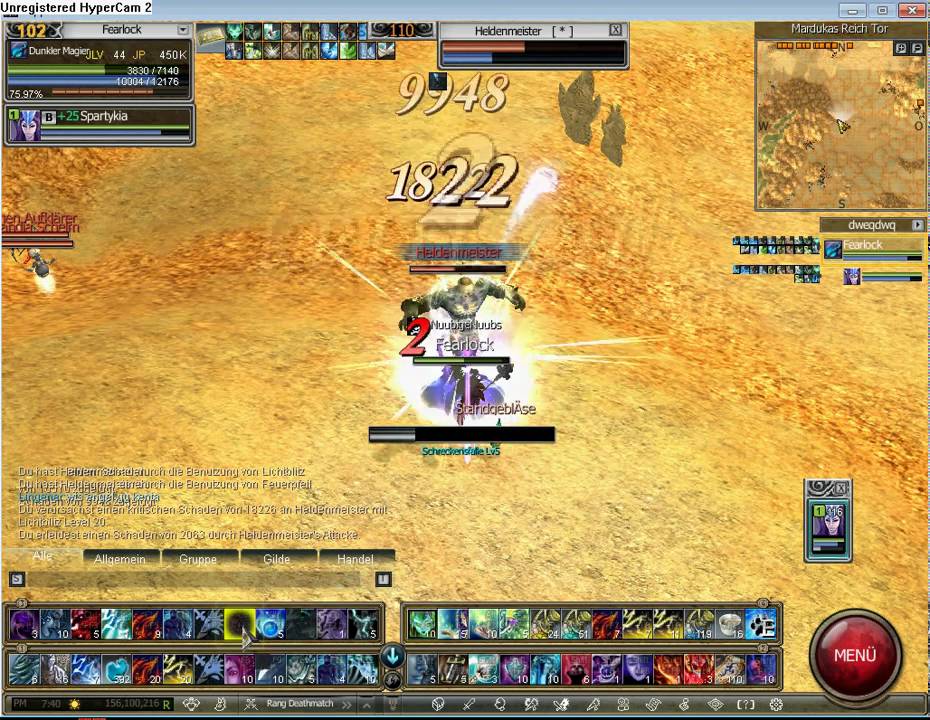Rappelz Warlock solo 110* Boss in Marduka / Heldenmeister - YouTube