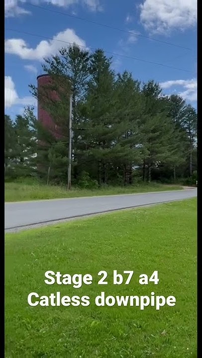 B7 a4 stage 2 catless downpipe fly by - YouTube