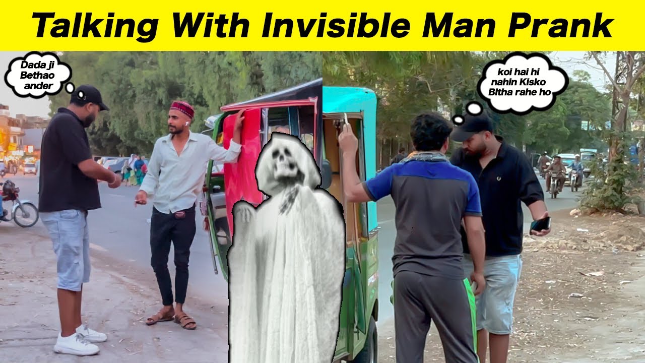 Talking With Invisible Man Prank - @sharikshah - YouTube