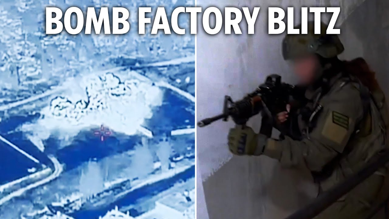 IDF demolishes massive bomb factory in West Bank raid - YouTube