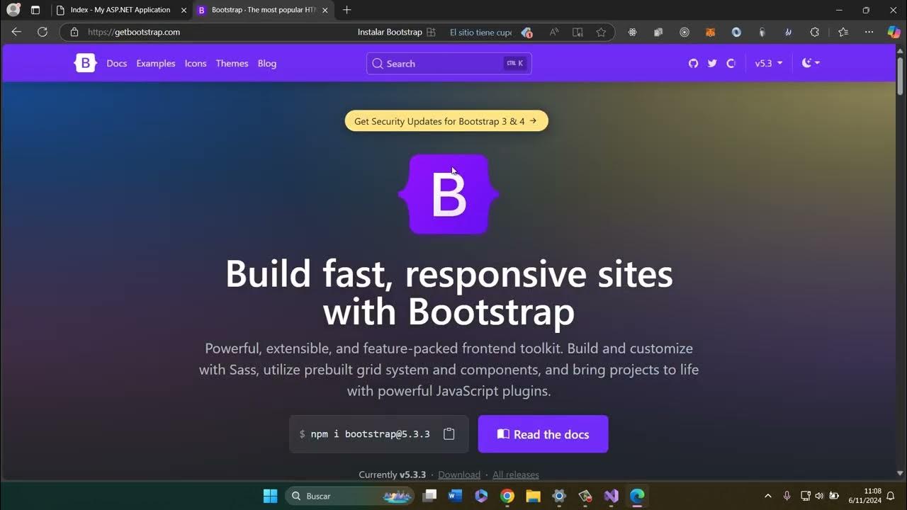 Usando Bootstrap en .NET Framework - YouTube