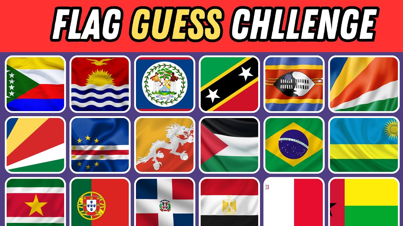 🌍 Most Difficult Challenge to Guess the Flags! 🌏 | Can You Identify ...