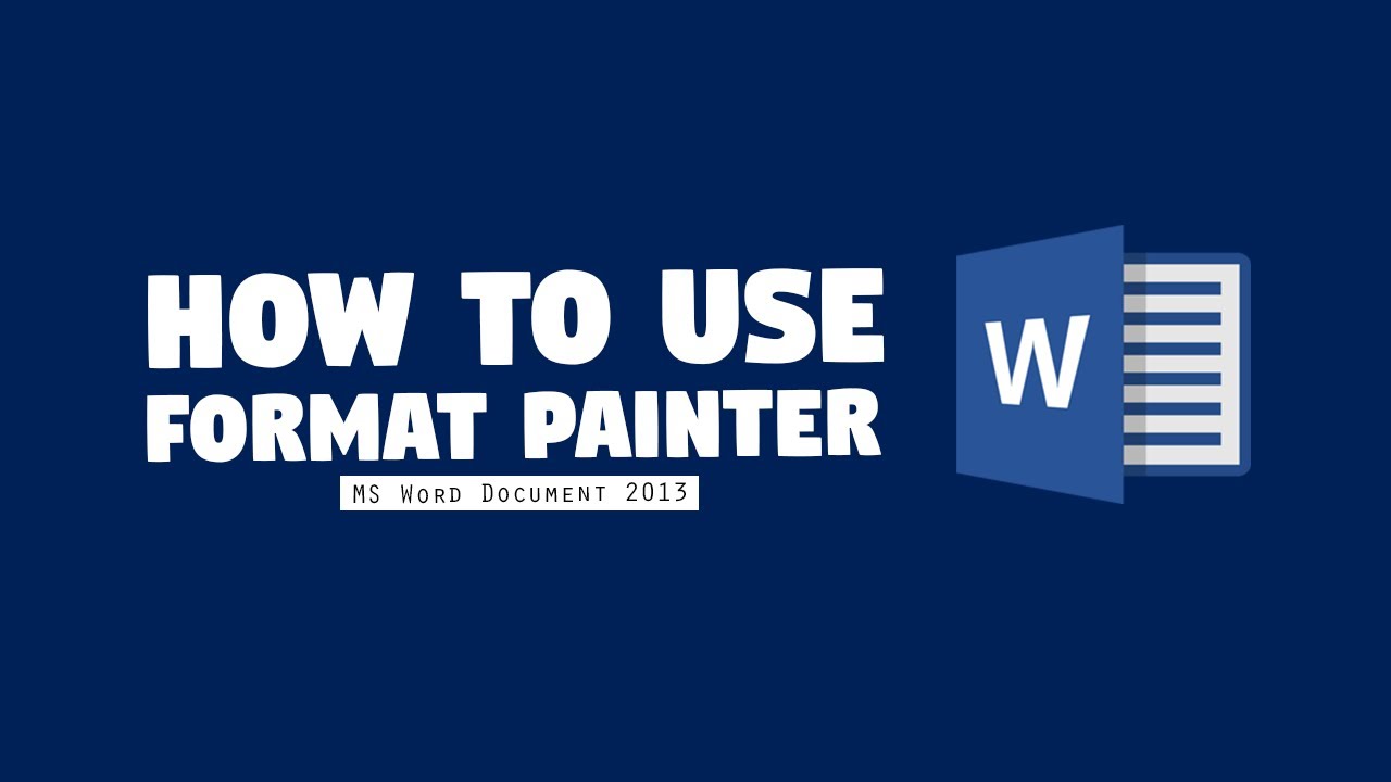 How To Use Format Painter In MS Word 2013 MS Word 2013 Tutorial how-to-use-format-painter-in-ms-word-2013-ms-word-2013-tutorial