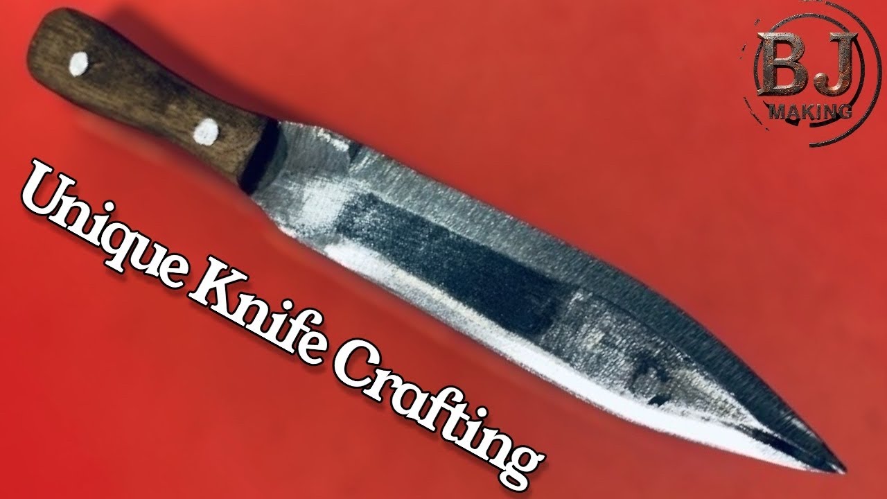 Making a Beautiful Double-Sided Knife with Handmade Handles | Unique ...