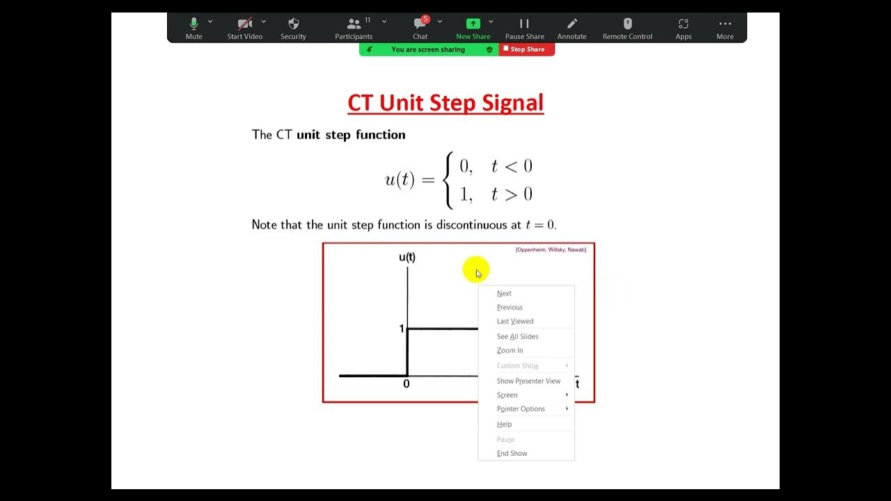 Lecture No 3, Signal Analysis and Systems Fall 2022 - YouTube