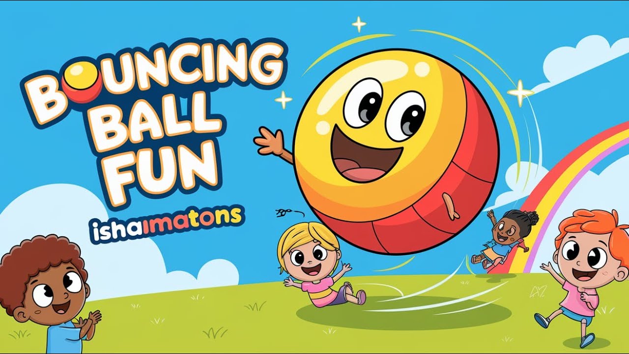 Bouncing Ball Fun for kids with 3d animation IshmalToon @IshmalToos ...