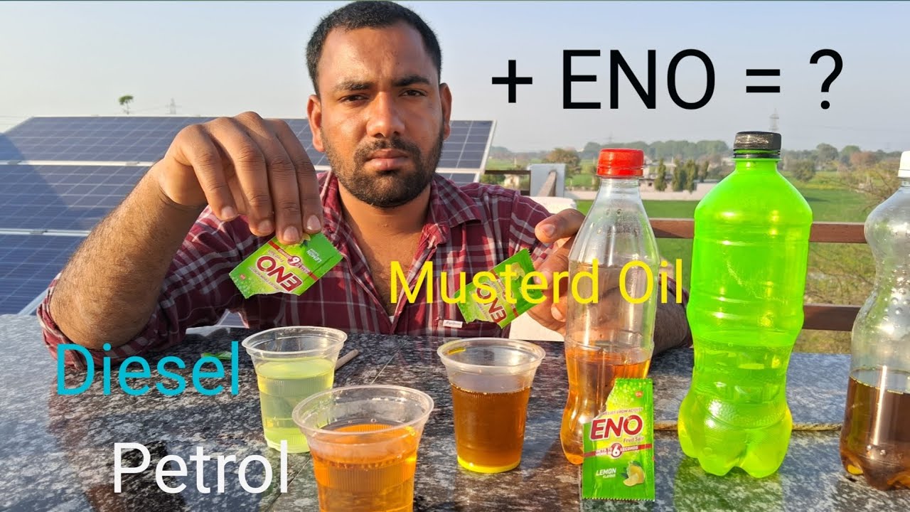 Petrol + ENO = ? | Diesel + ENO = ? | Musterd Oil + ENO = ? | Diesel ...