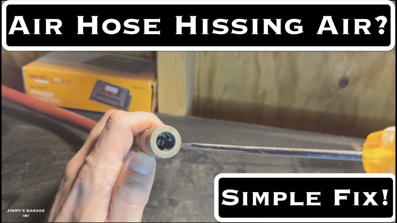 Air Hose Is Hissing Out Air - Simple Fix! Watch This Before Buying A ...