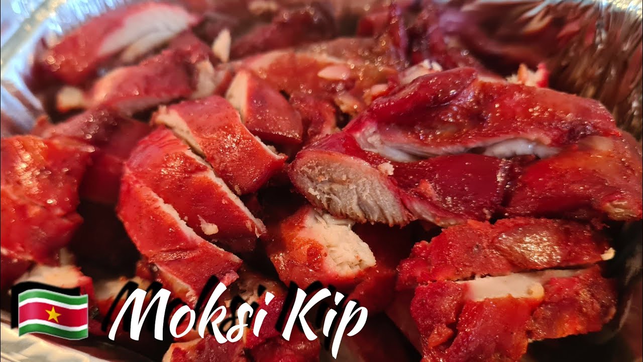 🇸🇷 Moksi Meti Kip broodje recept|Surinamese Chicken char siu recipe ...