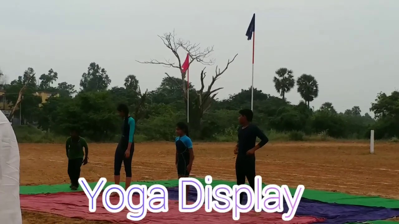 YOGA DISPLAY BY STUDENTS - YouTube