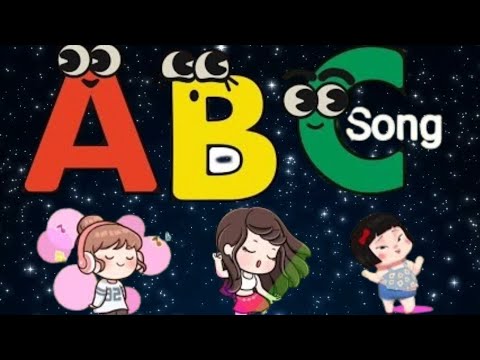 ABC SONG l ABCDEFG Rhyme l A To Z song l Golden Stars hl2bo - YouTube