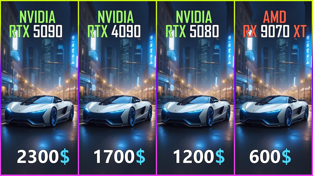 RX 9070 XT vs RTX 5080 vs RTX 5090 vs RTX 4090 Test in 15 games at 4K ...