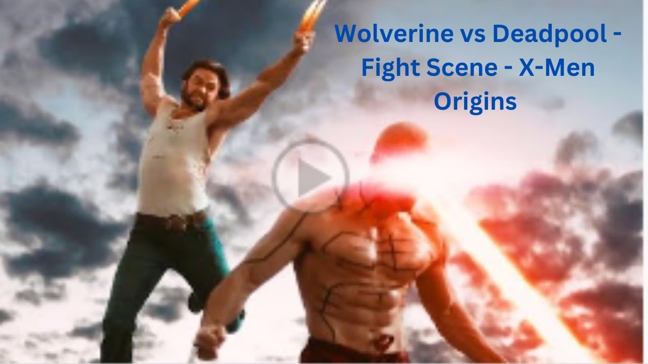 Wolverine vs Deadpool Fight Scene X Men Origins Wolverine 2009 Movie ...
