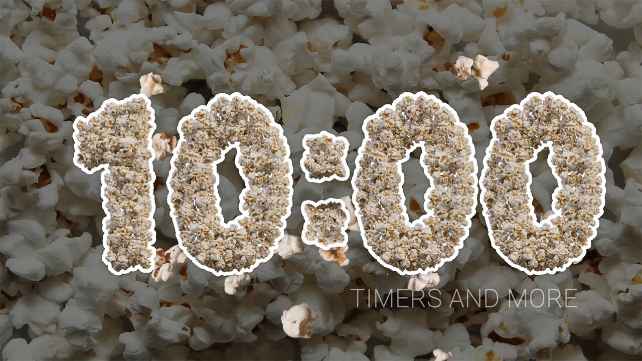 10 Minute Popcorn Inspired Countdown Timer - YouTube