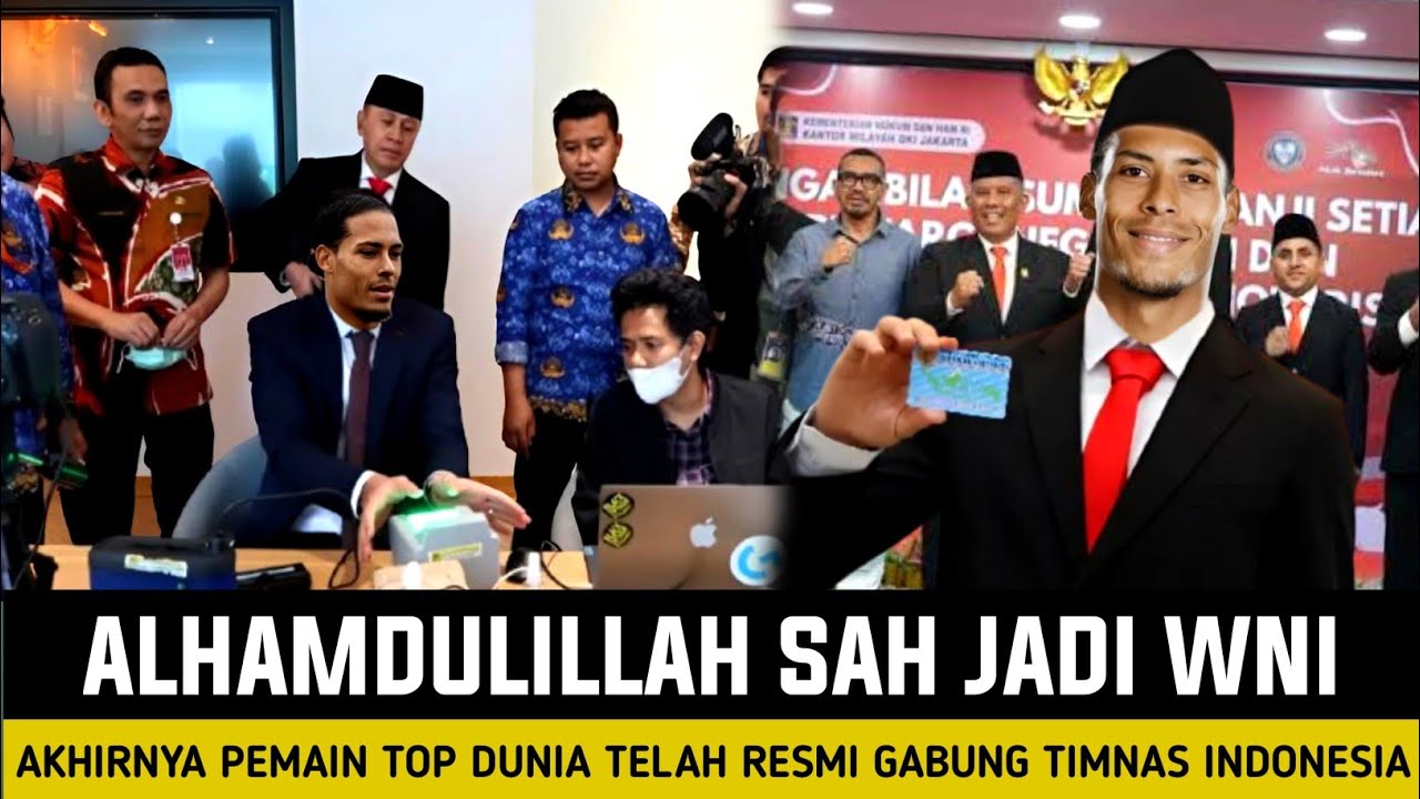 LANGSUNG PAMER KTP (WNI) !! PERESMIAN VIRGIL VAN DIJK JADI PEMAIN ...
