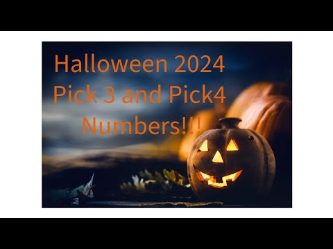 Halloween 2024 Pick 3 and Pick 4 Numbers!!! - YouTube