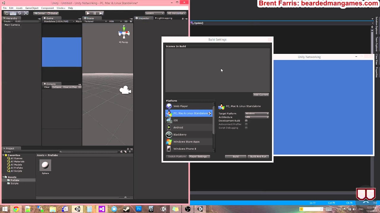 Unity3D Networking 9: Create Objects On Network - YouTube