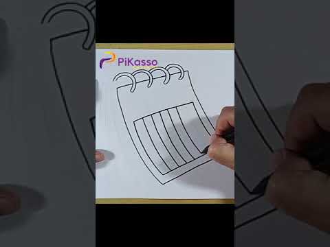 How to Draw a Calendar Easy in Less Than One Minutes - YouTube