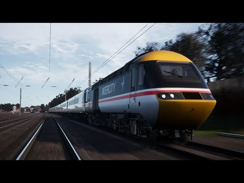 TSW3: Class 43 HST in swallow livery passes southall at 110mph - YouTube