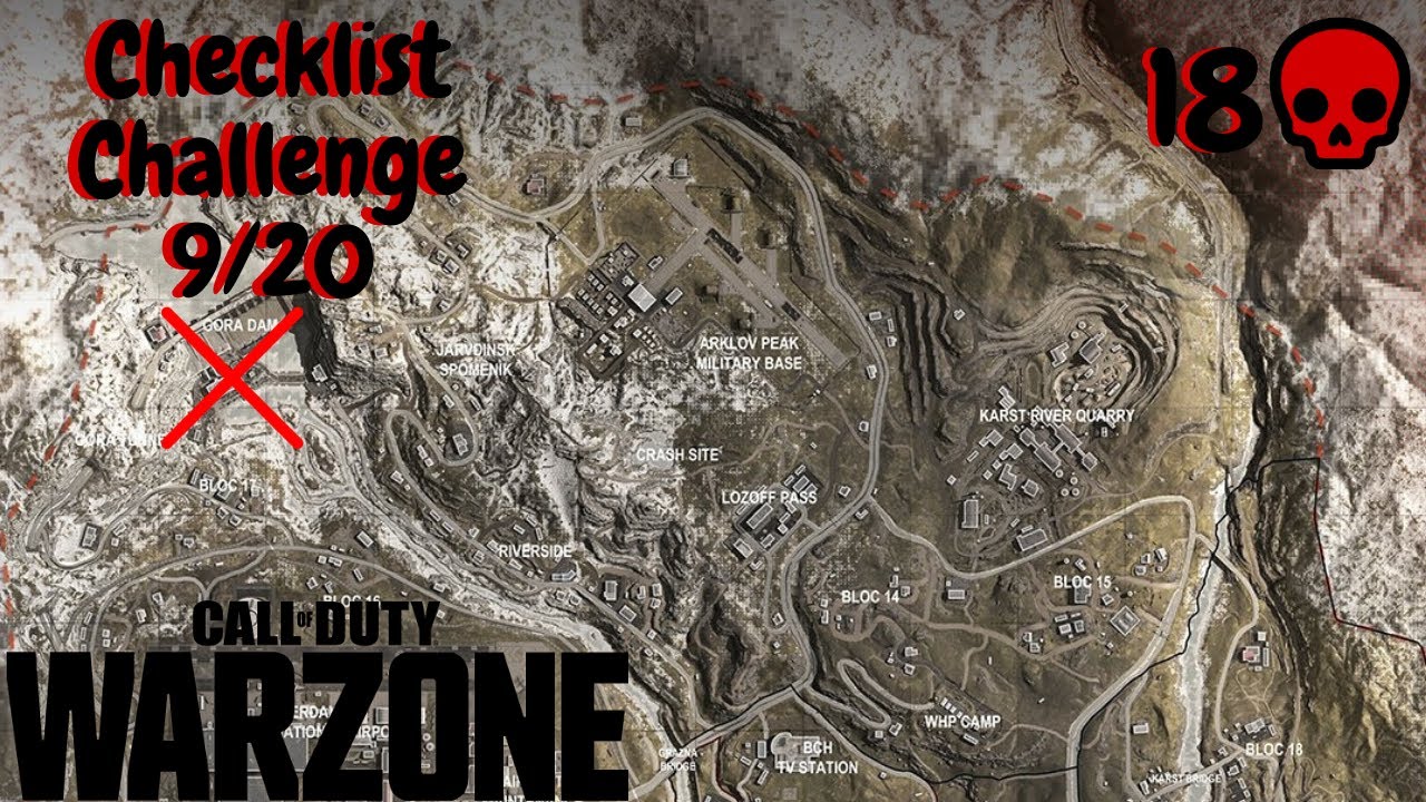 Team Element - Checklist Challenge 9/20 - Dam (Warzone) - YouTube