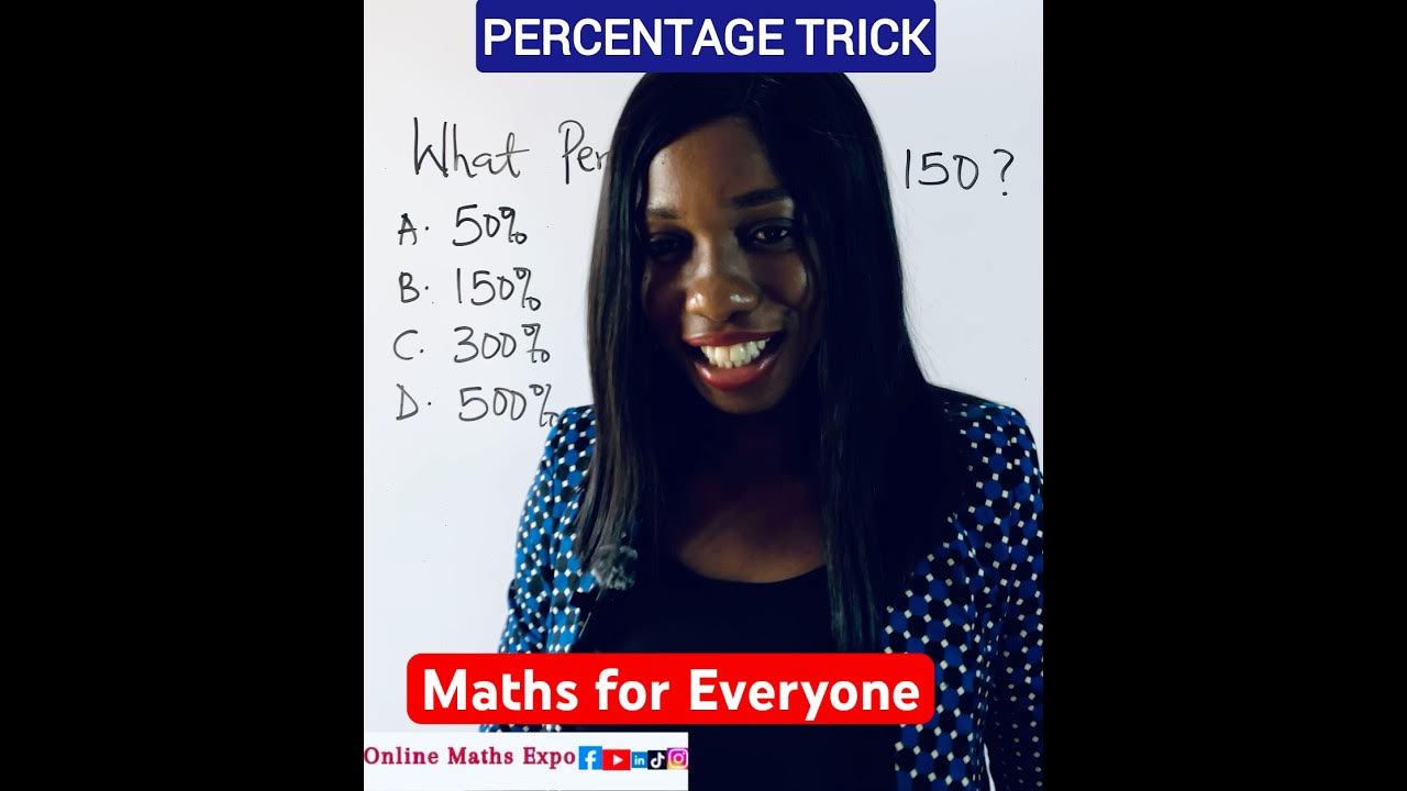 Easiest Way to Solve Percentage Problem #viralmathshorts - YouTube