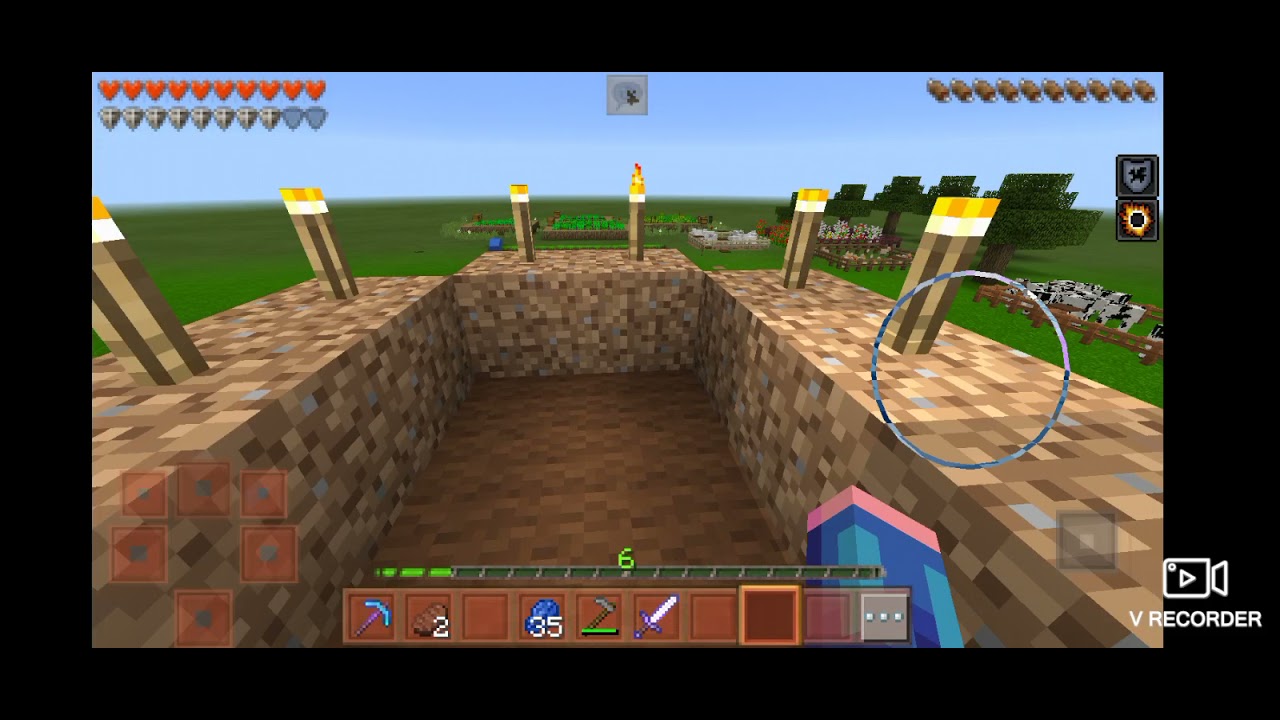 minecraft big dirt house part 1 - YouTube